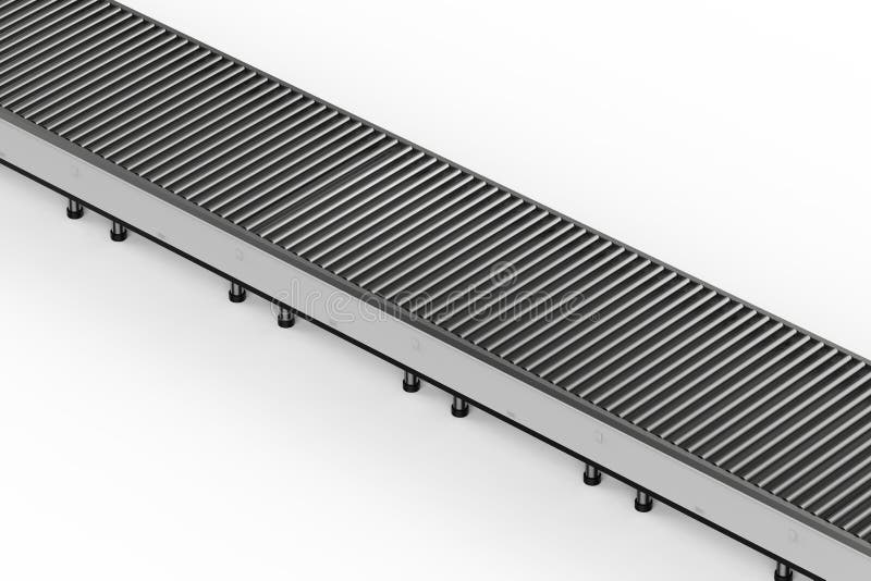 Empty conveyor belt stock illustration. Illustration of merchandise ...