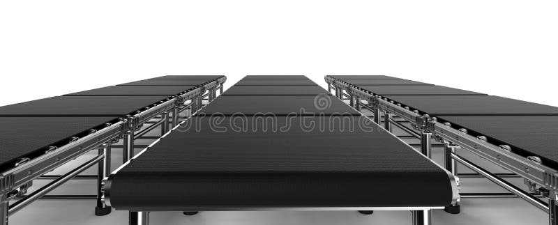 Empty conveyor line stock illustration. Illustration of blank - 131877595