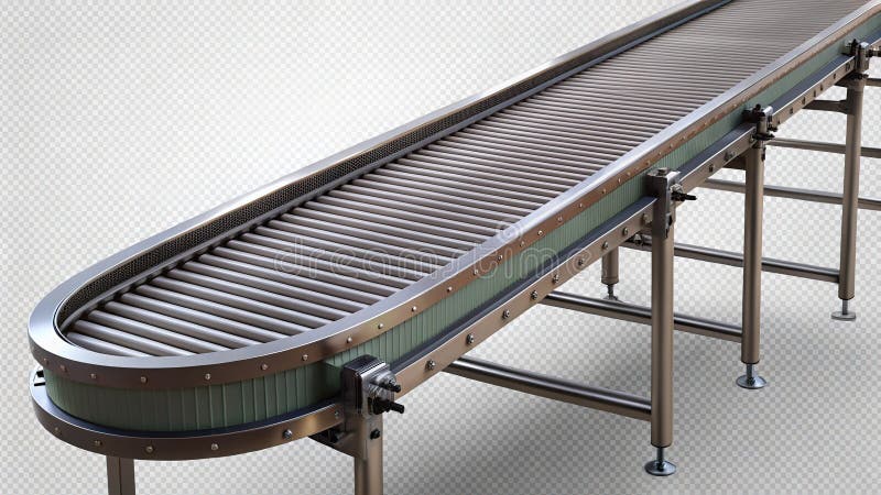 Empty Conveyor Belt Isolated on Transparent Background a Versatile ...