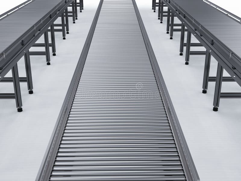 Empty conveyor belt stock illustration. Illustration of belt - 86018030