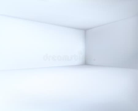 Empty Cool White Room Corner Vector Stock Vector - Illustration of ...