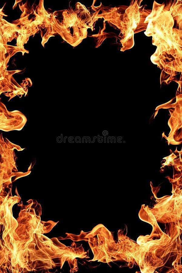 An Empty Core Encircled by a Fiery Border Stock Photo - Image of energy ...