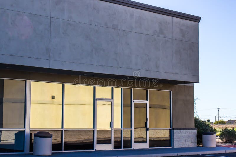 Vacant Storefront Main Street Stock Image - Image of architecture ...