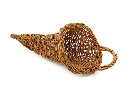 Empty cornucopia stock photo. Image of wicker, plenty - 10690920