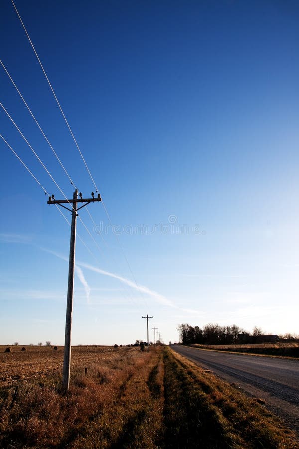 Empty Country Road in Autumn Stock Photo - Image of green, gravel: 22076112