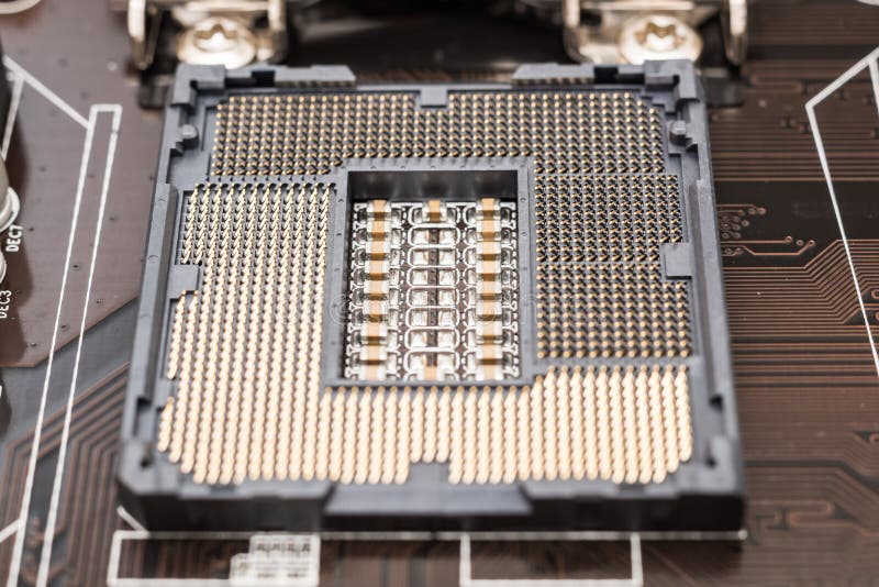 Empty CPU Socket stock photo. Image of personal, motherboard - 49694130