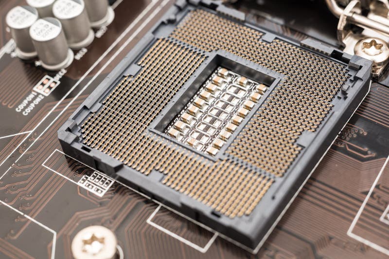 Empty CPU Socket stock photo. Image of digital, modern - 49694732