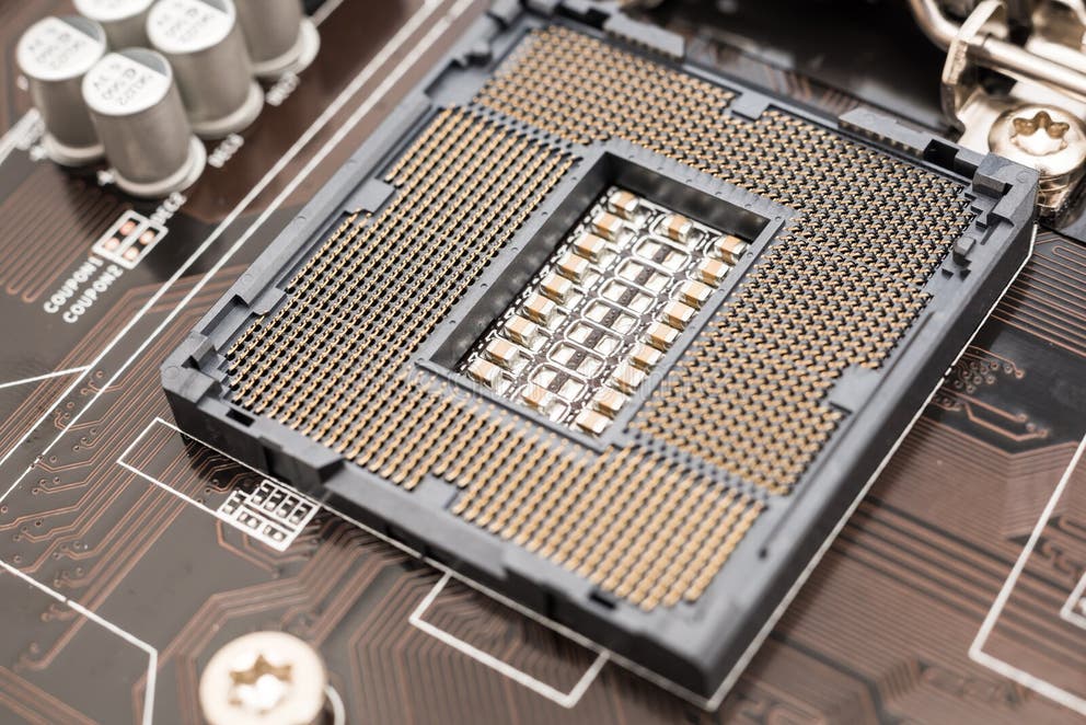 Empty CPU Socket stock photo. Image of digital, modern - 49694732