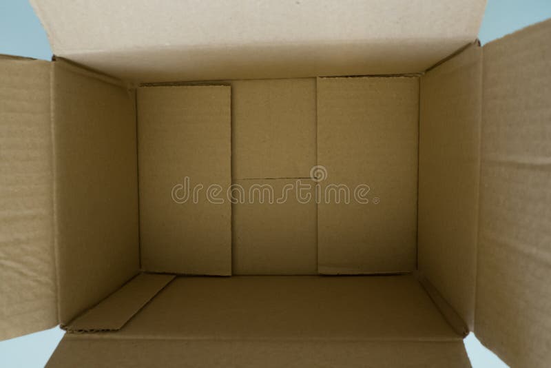 Empty Craft Box , Open for Goods, Mockup Stock Image - Image of moving ...