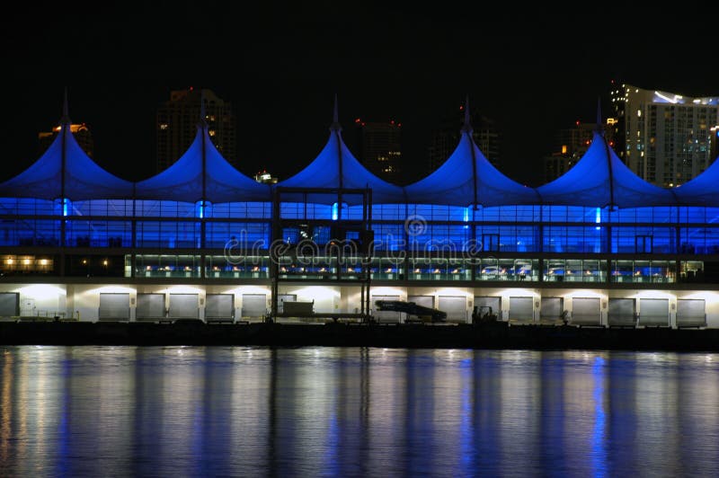 Empty Cruise Ship Terminal at Night Stock Photo - Image of jetty ...