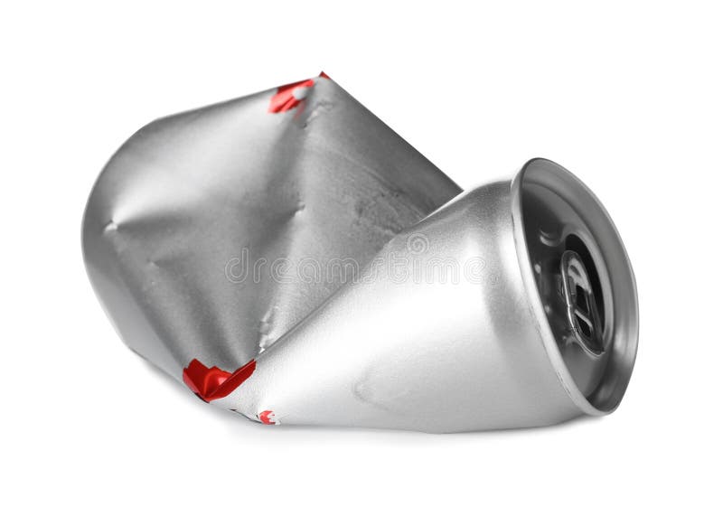 311 Crumpled Empty Soda Beer Can Isolated White Stock Photos - Free ...