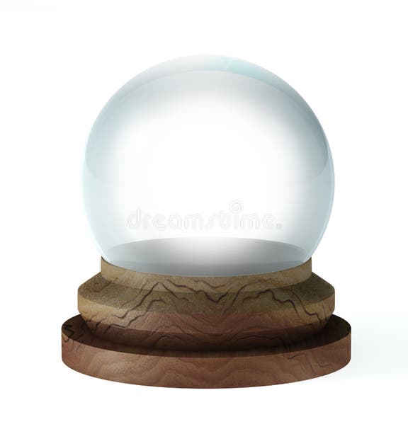 Empty crystal ball stock illustration. Illustration of shape - 19363585