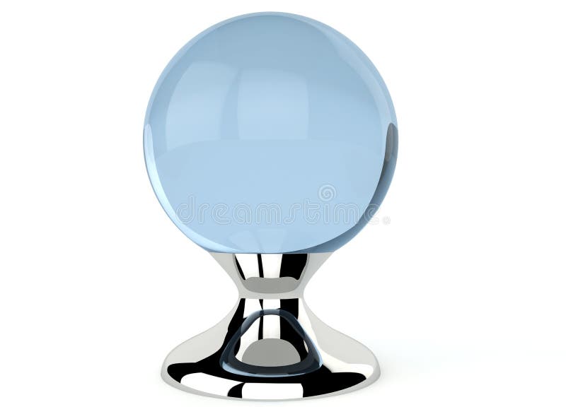 Empty crystal ball stock illustration. Illustration of magic - 27649604