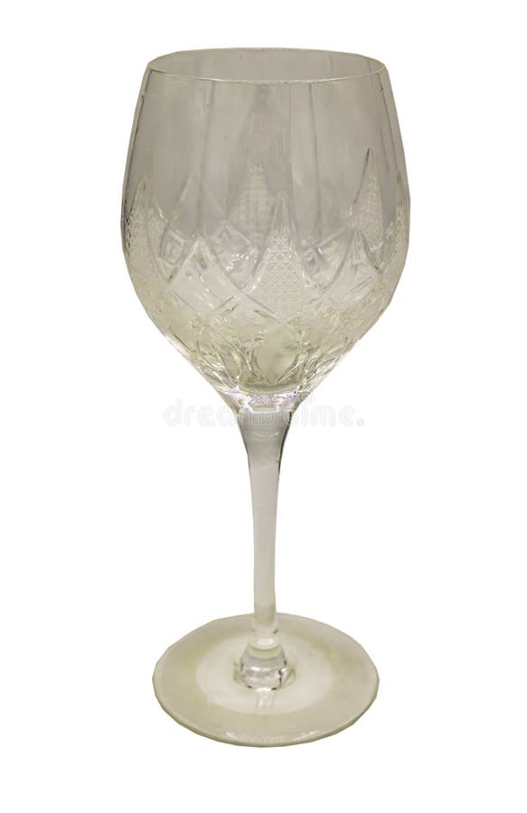 Empty Crystal Glass for Wine on Black Background Stock Photo - Image of ...