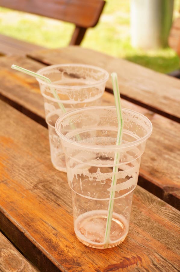 Empty cup stock photo. Image of wooden, plastic, empty - 31811066