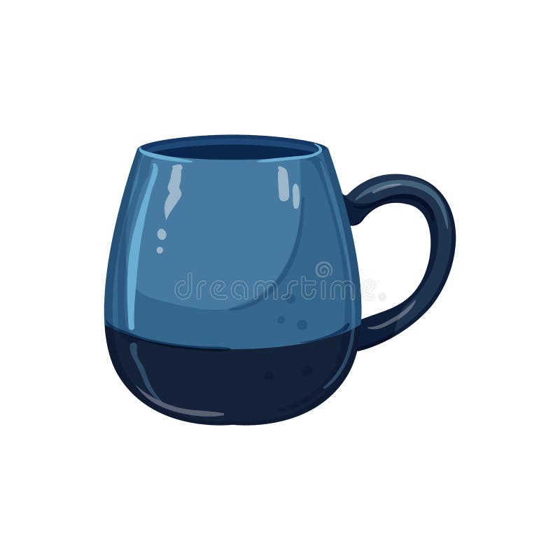 Empty Cup Ceramic Cartoon Vector Illustration Stock Illustration ...