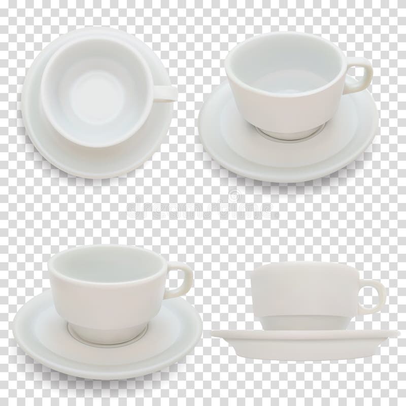 Empty Cup for Coffee or Other Hot Drinks, Realistic Vector. Stock ...