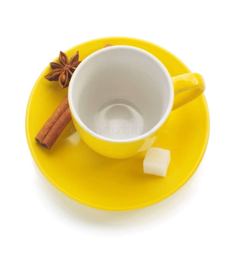 Empty Cup of Coffee on White Stock Image - Image of kitchen, copy: 70432777