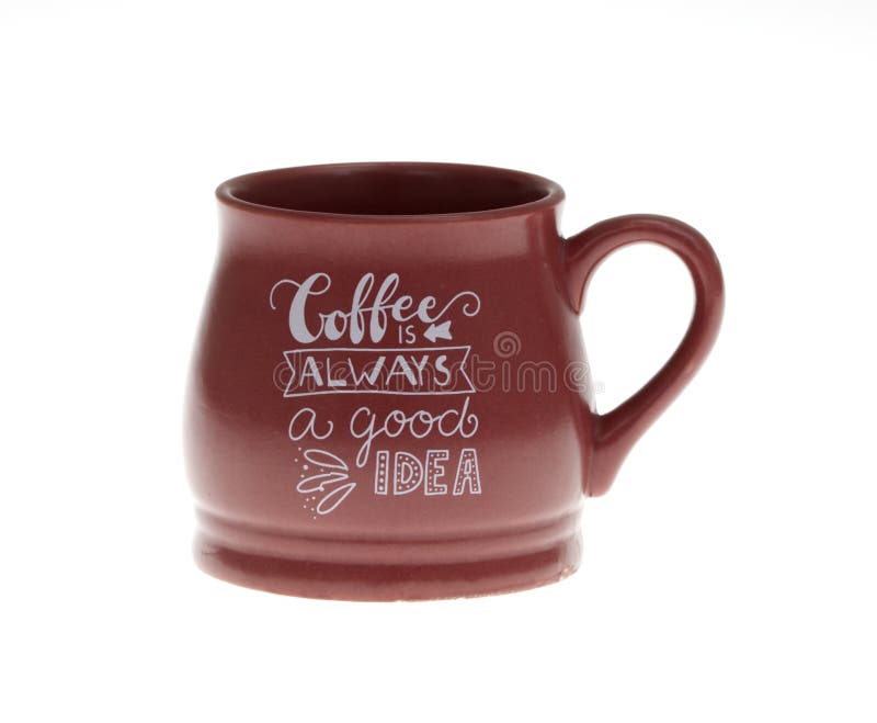 Empty Cup Isolated on White Background Stock Image - Image of espresso ...