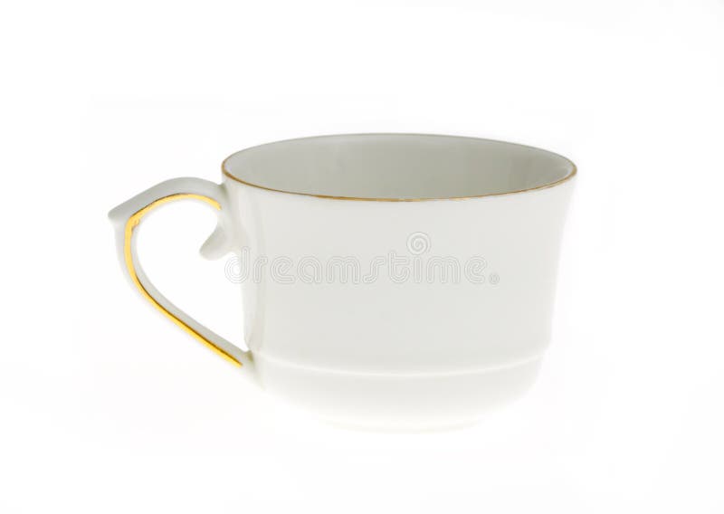 Empty Cup Isolated on White Background Stock Photo - Image of ceramic ...