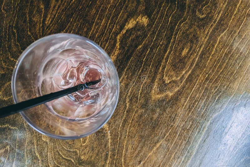 Empty Cup of Lemonade with Ice Stock Image - Image of bubble, exclusive ...