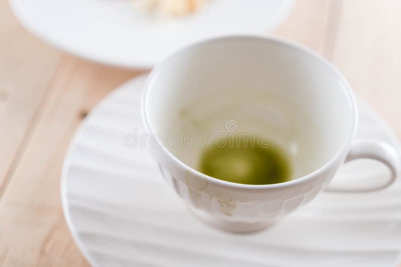 Empty cup of matcha latte stock image. Image of organic - 94965493