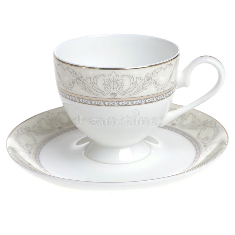 Empty Cup for Tea and Coffee Isolated Stock Image - Image of black ...