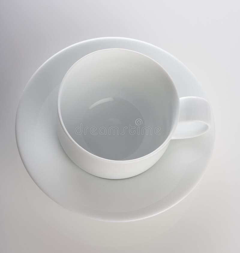 Empty Cup on White Background - Studio Shot Stock Photo - Image of ...