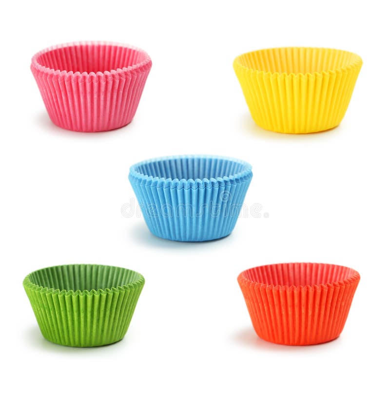 Empty cupcake cases stock photo. Image of stack, cases - 56841810