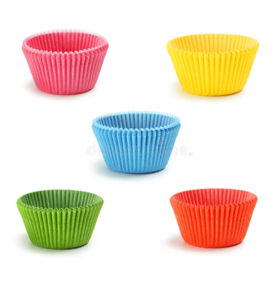 Empty cupcake cases stock photo. Image of stack, cases - 56841810