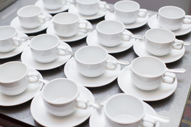 Empty cups stock image. Image of cappuccino, closeup - 28567929