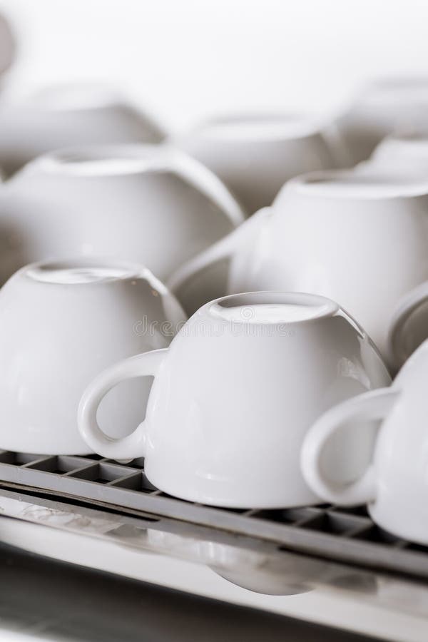 Empty cups for coffee stock photo. Image of catering - 95157886
