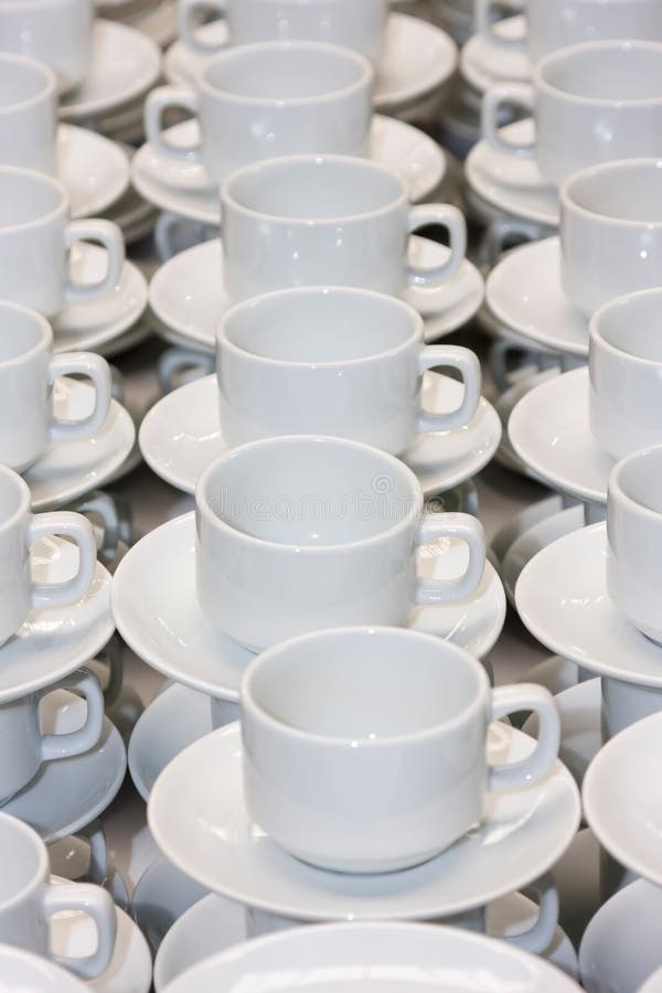 Empty cups stock photo. Image of white, handles, coffee - 97130818