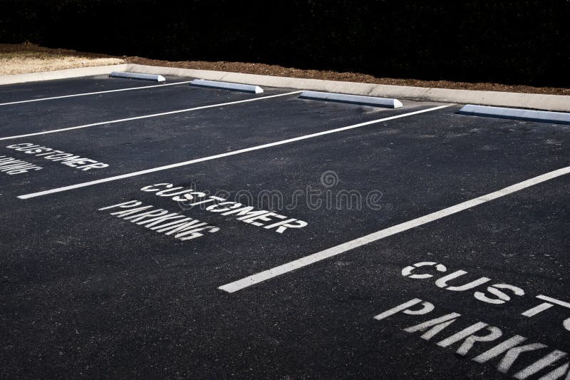 Customer Parking Sign stock image. Image of customer - 64300653