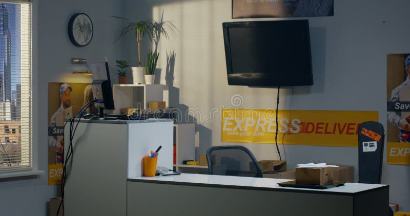 Empty Bar Counter and Tables in Restaurant at Stock Footage - Video of ...