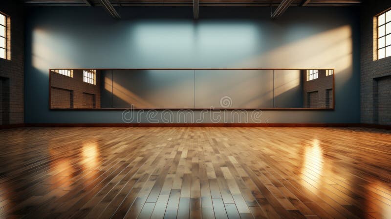 Empty Dance Area. Generative AI. Stock Illustration - Illustration of ...