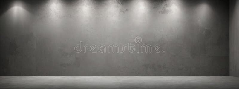 Empty Dark Abstract Cement Wall and Studio Room with Smoke Float Up ...