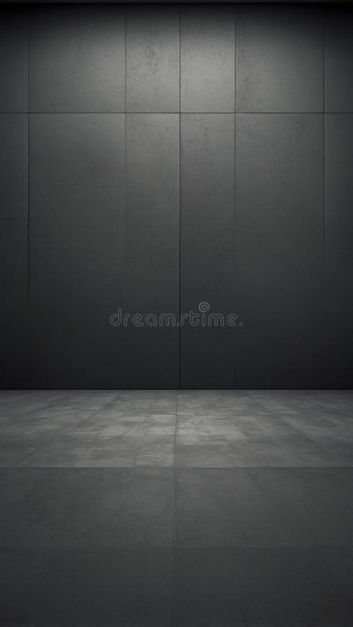 Empty Dark Gray Concrete Floor Studio Room Background. Stock Photo ...