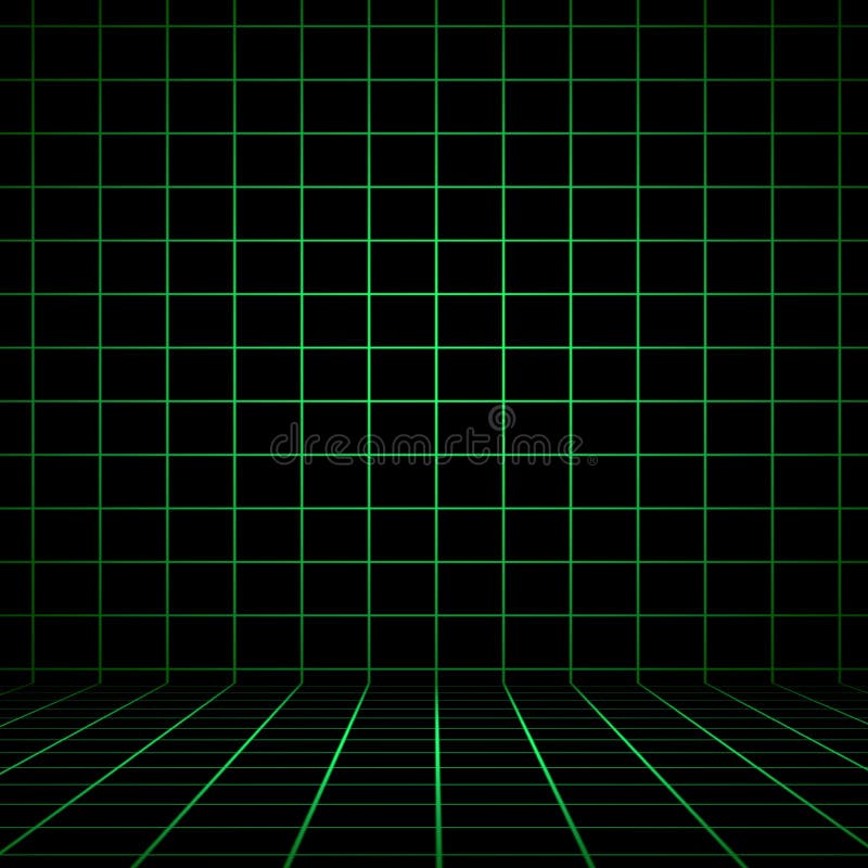Empty Dark Green Graph with Black Vignette Studio Well Use As Ba Stock ...