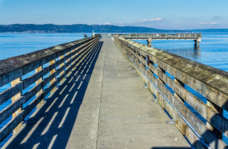 Empty Dash Point Pier 7 stock image. Image of architecture - 232776911