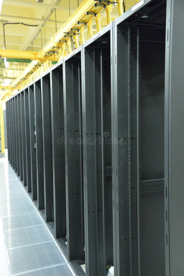 Data Center and Empty Racks Stock Image - Image of power, optical: 25622785