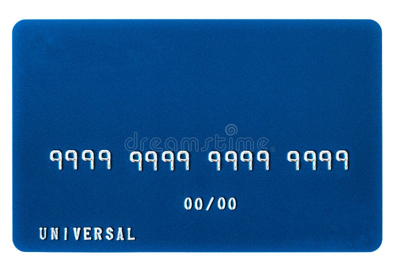 Empty Debit, Credit Card Closeup Stock Image - Image of isolated, macro ...