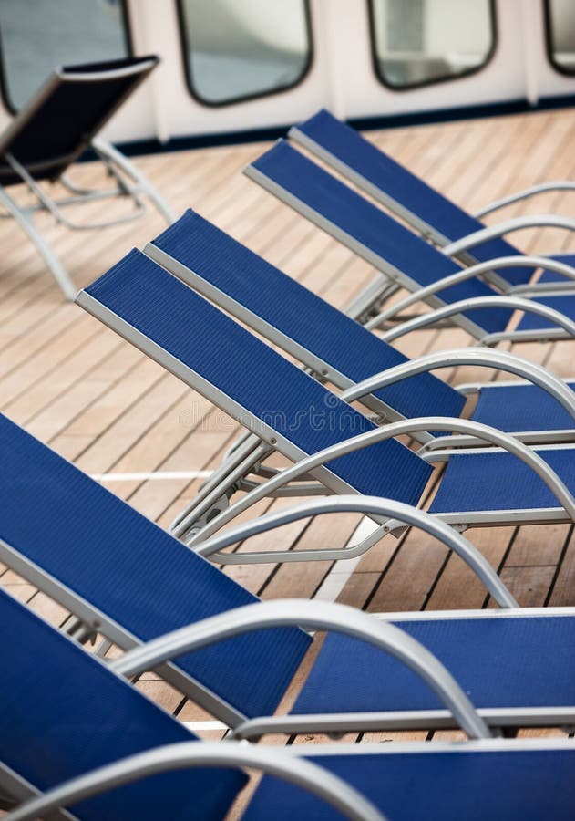 Empty deck chairs stock image. Image of chaise, empty - 13725519