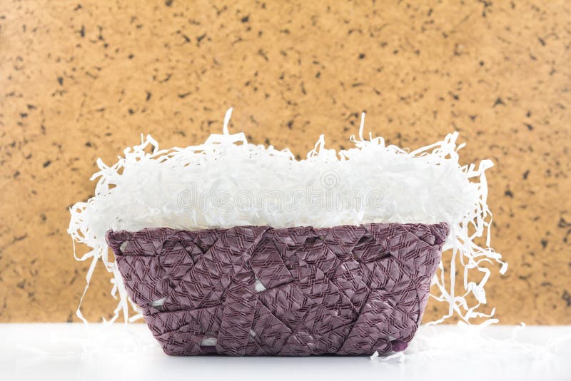 Empty Decorate Basket for Display Stock Image - Image of blank, board ...