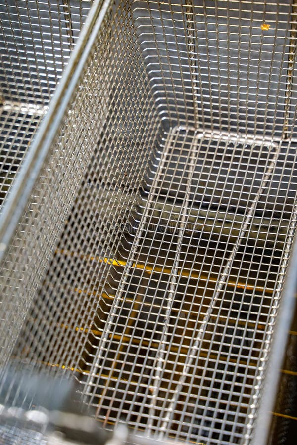 Empty Deep Fryer in a Restaurant Kitchen Stock Photo - Image of ...