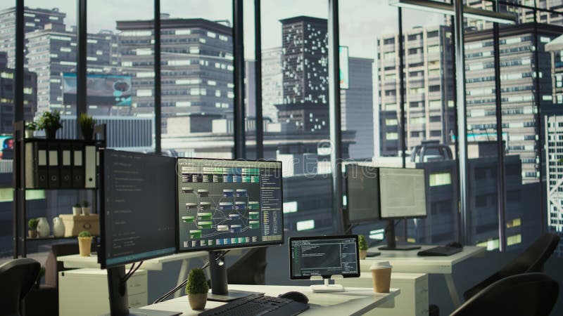 Empty it Department Office Used for Building Machine Learning Software ...