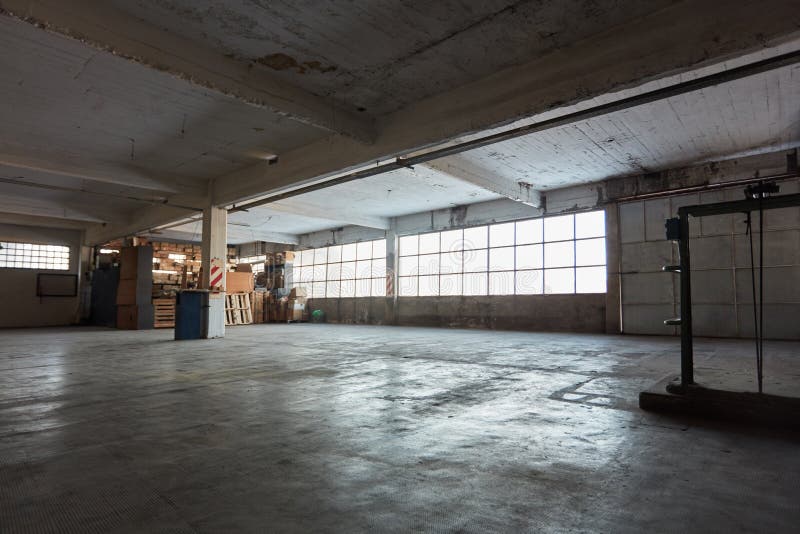 Empty Depot of a Logistics Company Stock Image - Image of business ...