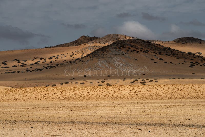 Empty desert landscape stock photo. Image of empty, africa - 246636700