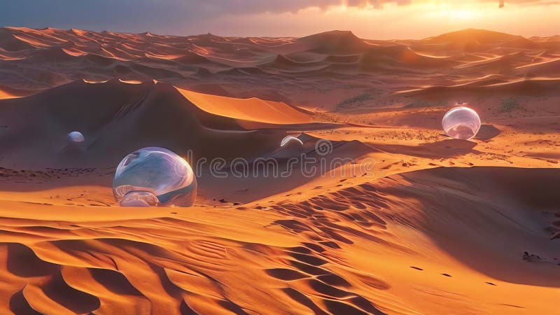 Empty Desert a Night that is Lite Background Stock Illustration ...