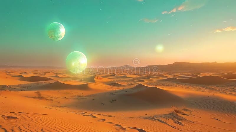 Empty Desert a Night that is Lite Background Stock Illustration ...
